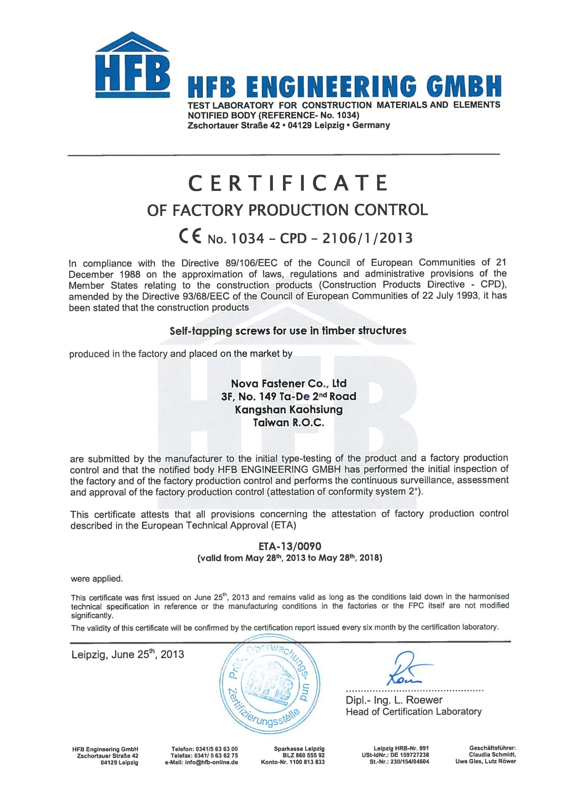 Nova. Fastener - About Us